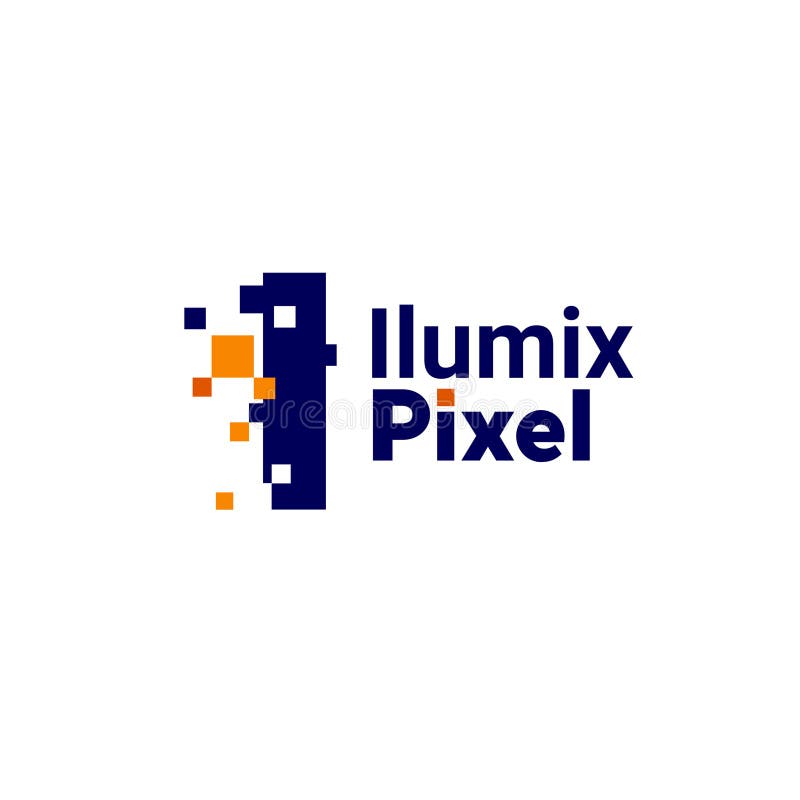 I Letter Pixel Mark Digital 8 Bit Stock Vector - Illustration of ...