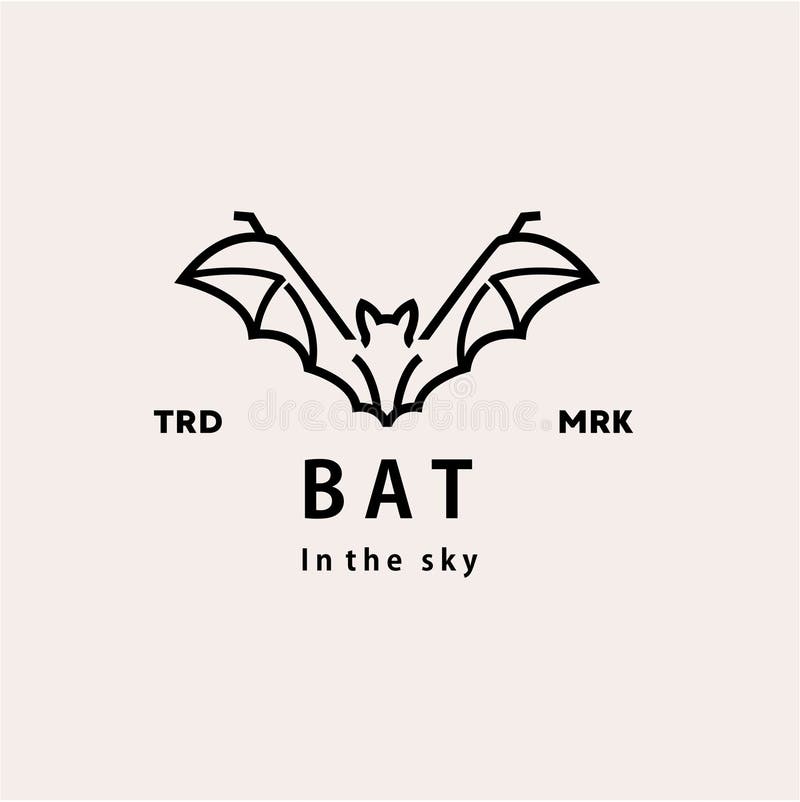 Vintage Retro Hipster Bat Logo Stock Vector - Illustration of animal ...