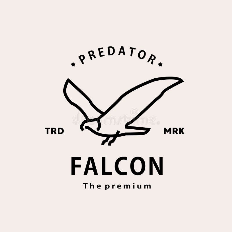 Vintage Retro Hipster Falcon Logo Stock Illustration - Illustration of ...