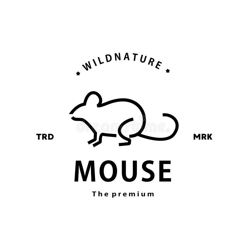 Vintage Retro Hipster Mouse Logo Stock Vector - Illustration of ...