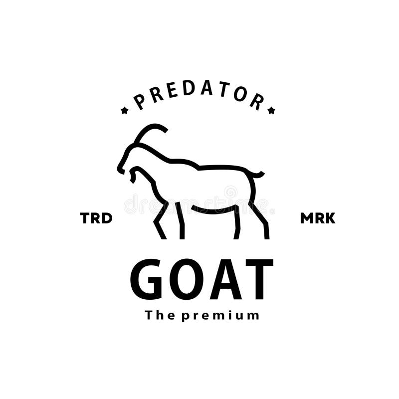 Vintage Retro Hipster Goat Logo Stock Vector - Illustration of element ...