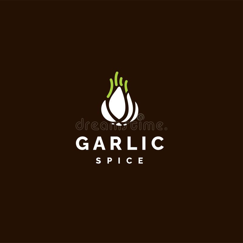 Minimalistic Fresh Garlic Logo Stock Vector - Illustration of ...