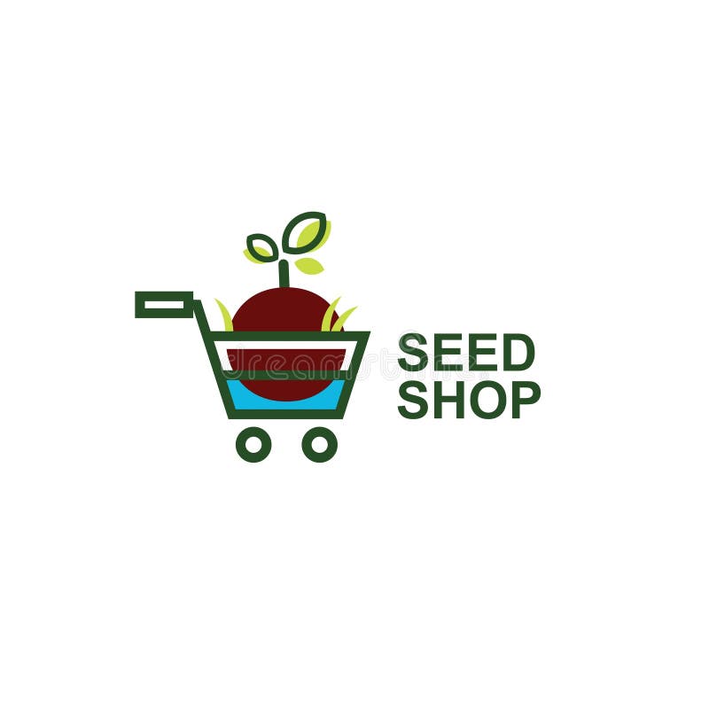 Seeds Trolley Cart Logo Icon Vector Stock Vector - Illustration of ...