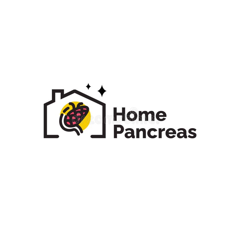 Pancreas Health Home Logo Icon Vecto Stock Vector - Illustration of ...