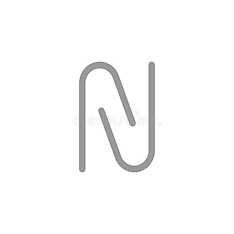 Icon Alphabet Font N O P Template Design Trendy Stock Illustration ...