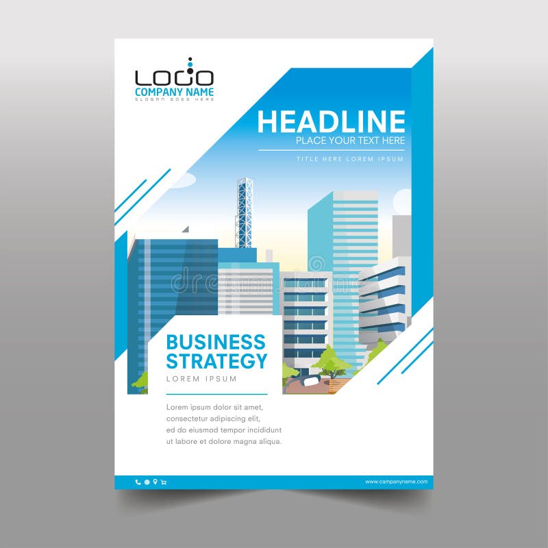 Building Brochure Design Illustrator Vector Stock Vector - Illustration ...