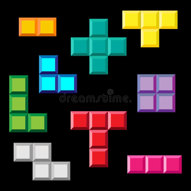 Block Game Pack stock vector. Illustration of element - 305046575