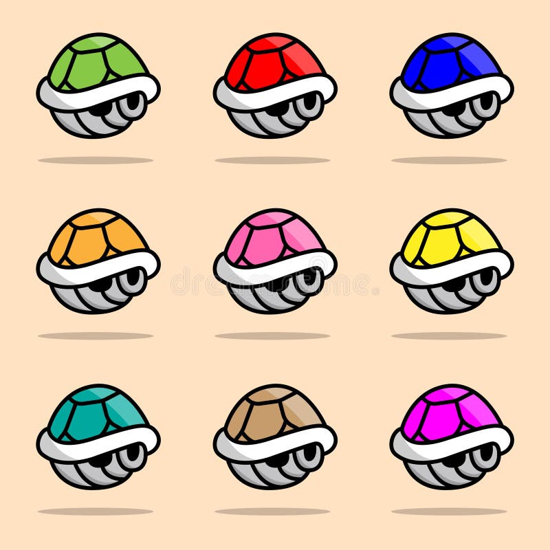 Turtle Shell Collection stock vector. Illustration of character - 305054888