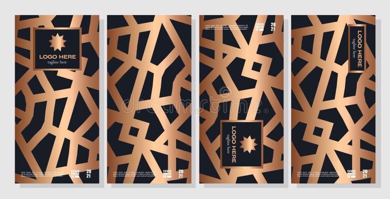 Geometric Design Pattern for Packaging and Banners Stock Vector ...