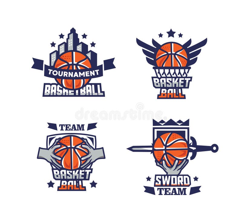 Modern Hold Hand Basketball Ball Logo Stock Vector - Illustration of ...