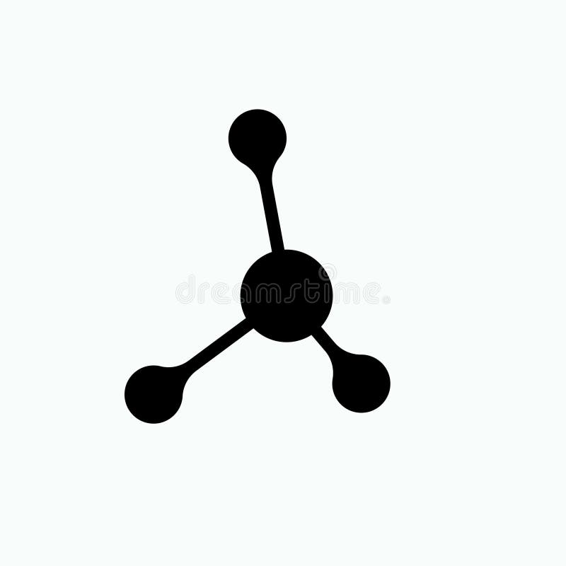 Atom, Molecule Icon - Vector. Basic RGB. Stock Illustration ...