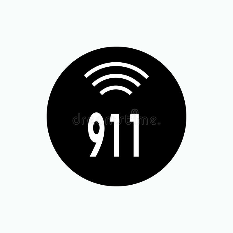911 Emergency Call. Hotline Phone Number Symbol - Vector. Basic RGB ...