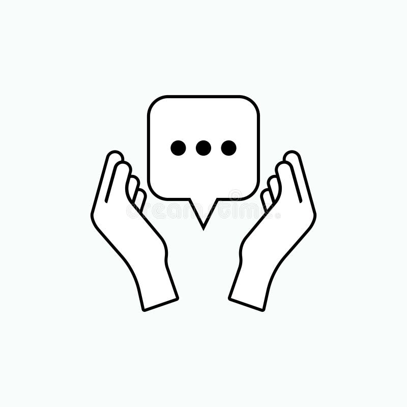 Advice Icon on Bubble Speech. Information, Comment. Message Symbol ...