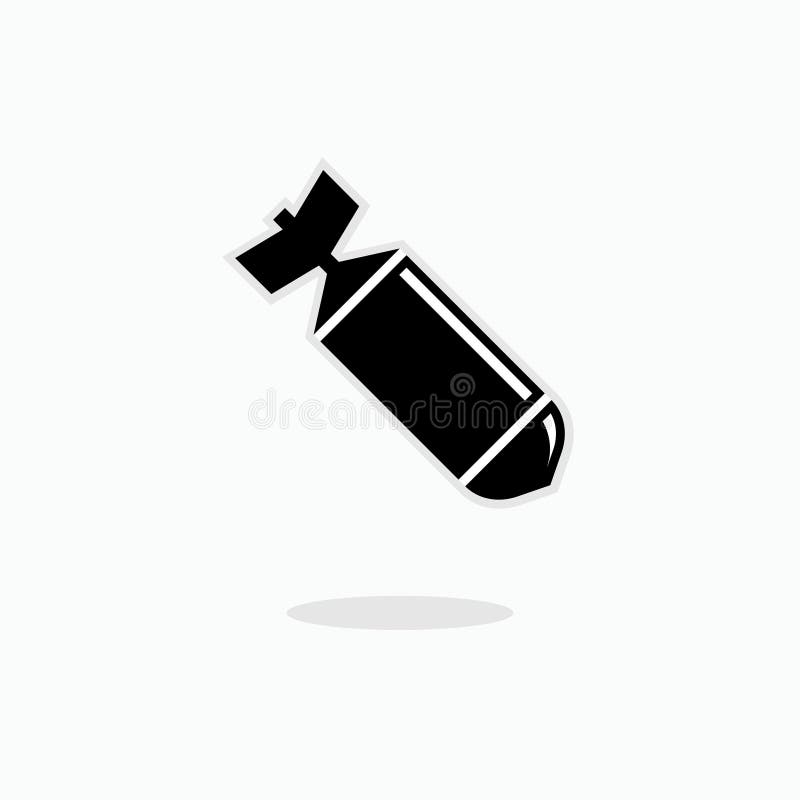 Air Bomb Icon. Army Ammunition Symbol - Vector. Basic RGB. Stock ...