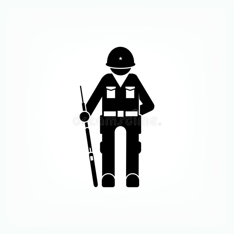 Army Icon. Troops, Guard. Soldier Symbol Stock Illustration ...