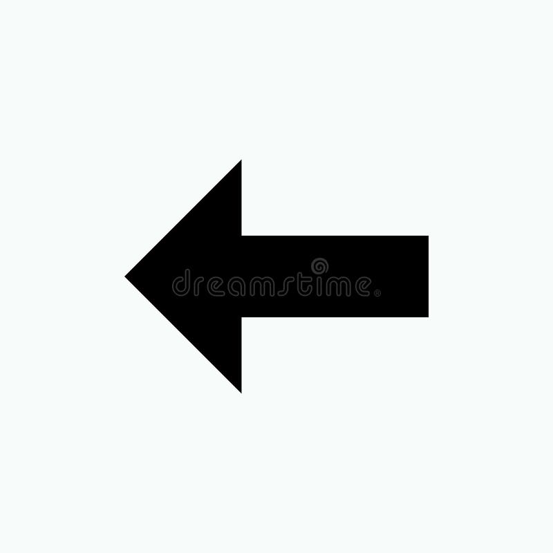 Left Arrow Icon. Direction, Guidance Symbol. Basic RGB. Stock ...