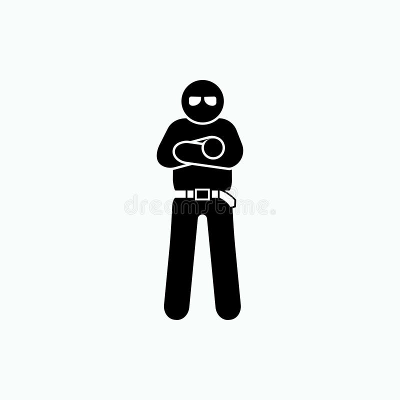 Bodyguard Icon. Protector Symbol - Vector. Basic RGB. Stock ...