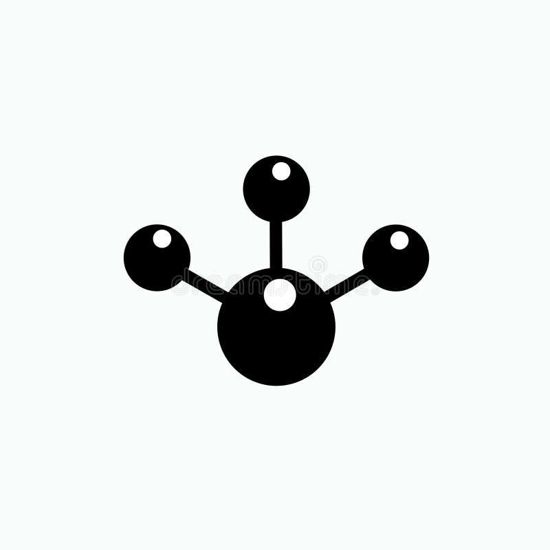 Atom, Molecule Icon - Vector, Sign and Symbol for Design, Presentation ...