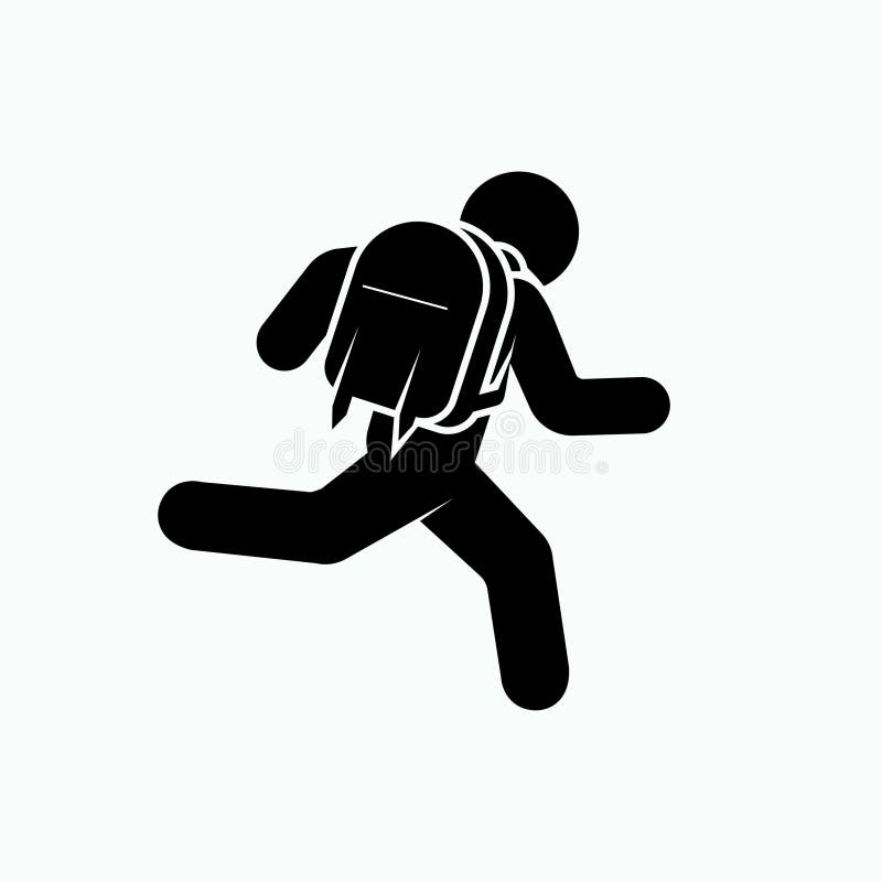 Backpack Icon. Bag, Back To School. Elementary School. Student Symbol ...