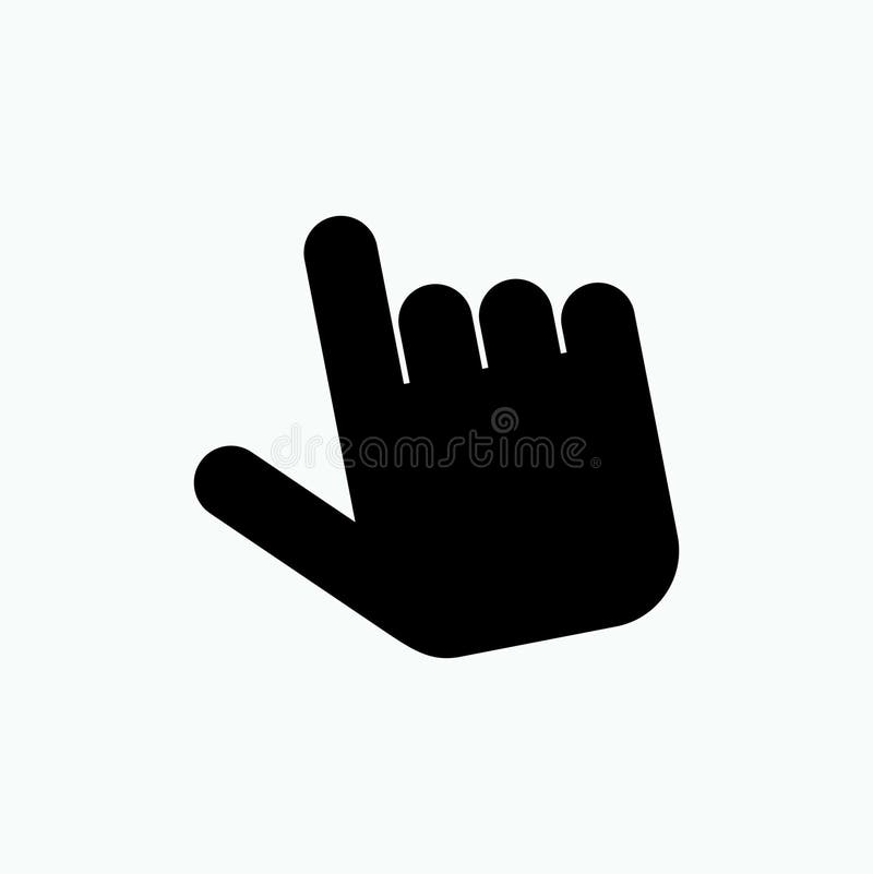 Click Icon. Cursor, Pointer Symbol - Vector. Basic RGB. Stock ...