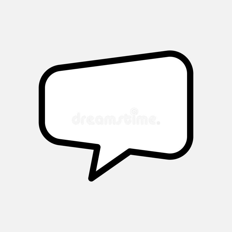 Bubble Speech Icon. Universal Interface Element, Sign and Symbol ...