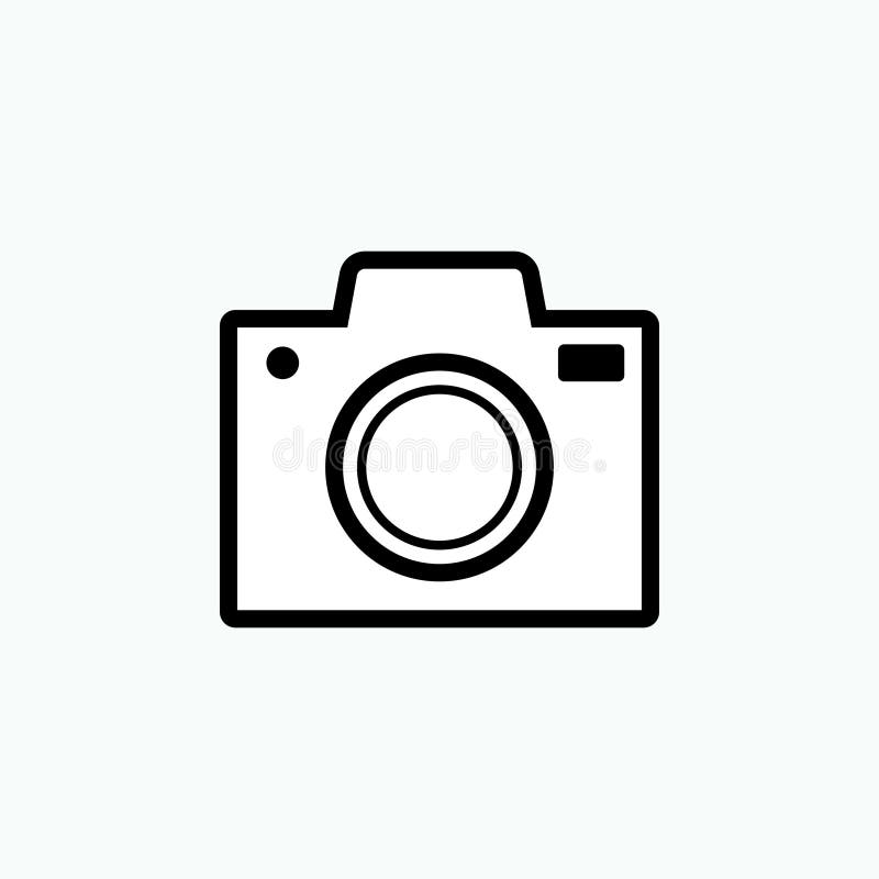 Camera Icon. Photography Element, Photographer Device Symbol Basic RGB ...
