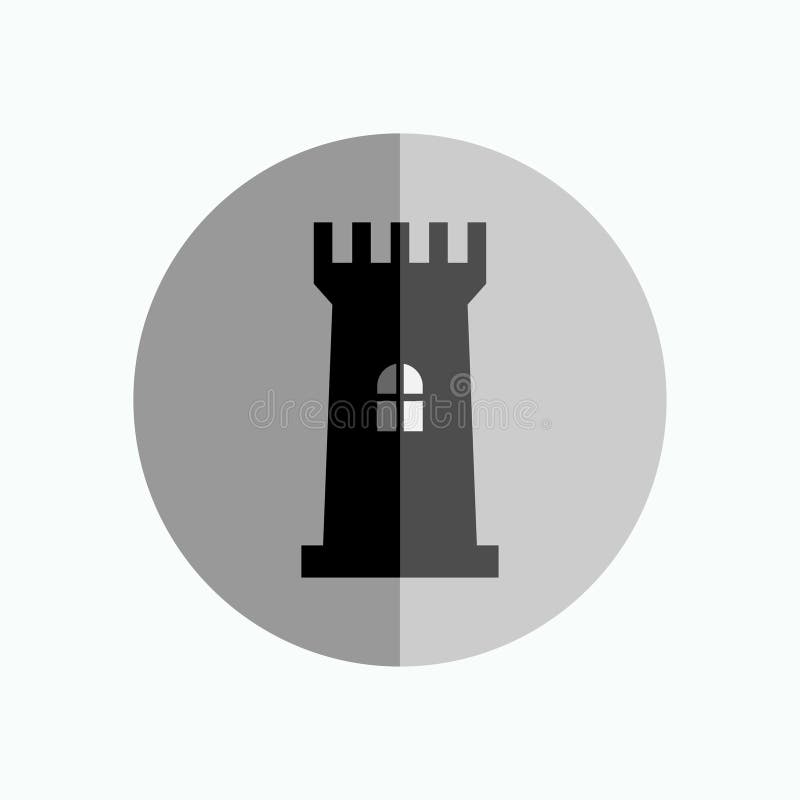 Chess Castle Icon. Strategy, Tactics Symbol. Basic RGB. Stock ...