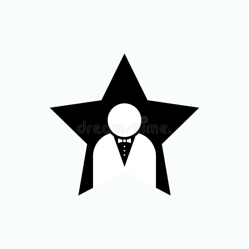 Celebrity Icon. Public Figure, Actor Symbol - Vector. Basic RGB. Stock ...