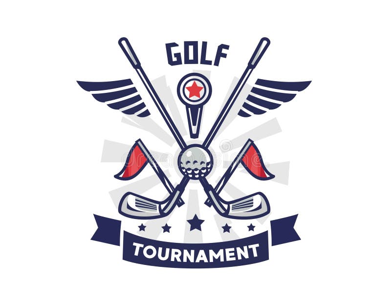 Modern golf logo stock illustration. Illustration of sticker - 306681118