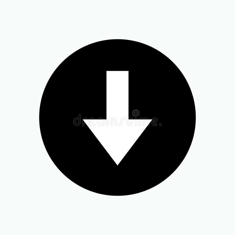 Down Arrow Button. Download, Direction Icon.Basic RGB Stock ...