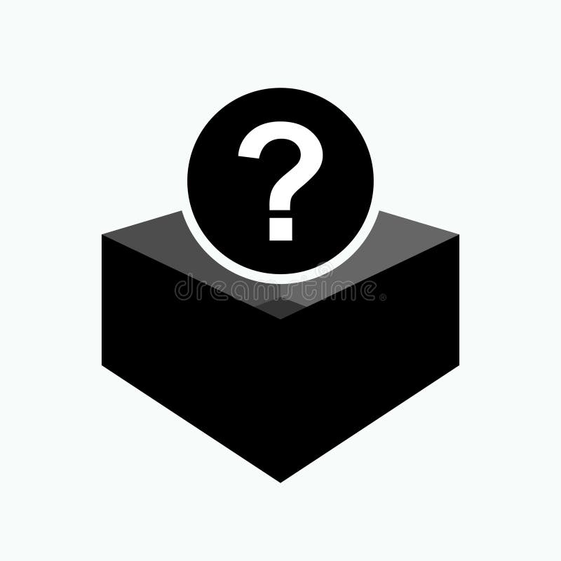 Mystery Box Icon, Something, Secret, Movie Genre Symbol. Basic RGB ...