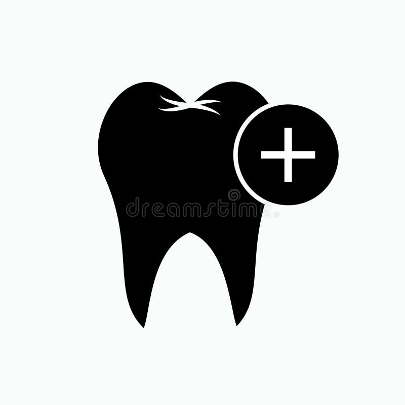 Strong Teeth Icon, Intact Symbol, Basic RGB. Stock Illustration ...