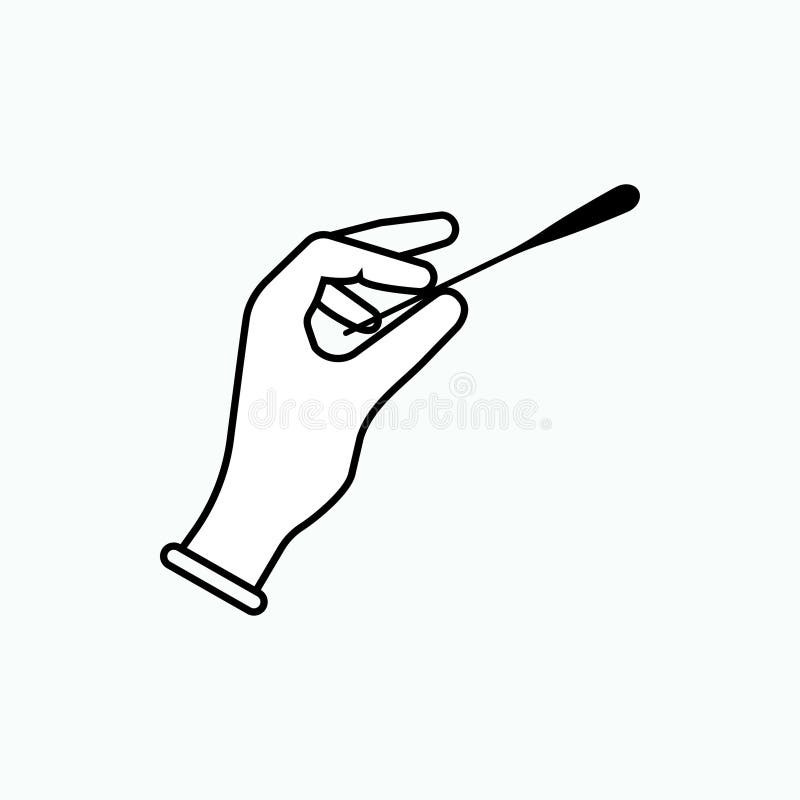 Swab Test Icon. Laboratory Analysis Symbol - Vector. Basic RGB. Stock ...