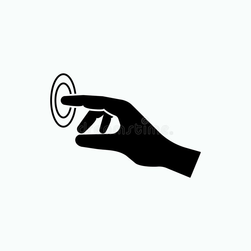 Touch Screen Icon. Symbol To Operate Gadget - Vector Logo Template ...