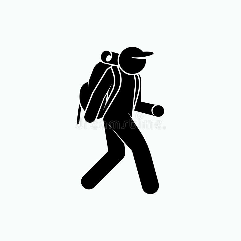 Trip Holiday Icon. Traveler, Journey Symbol - Vector. Basic RGB Stock ...