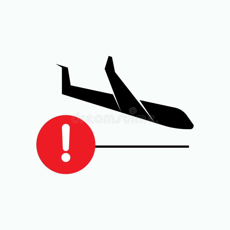 Arrival Delayed Icon. Planes Arrive Info, Flight Status, Transportation ...