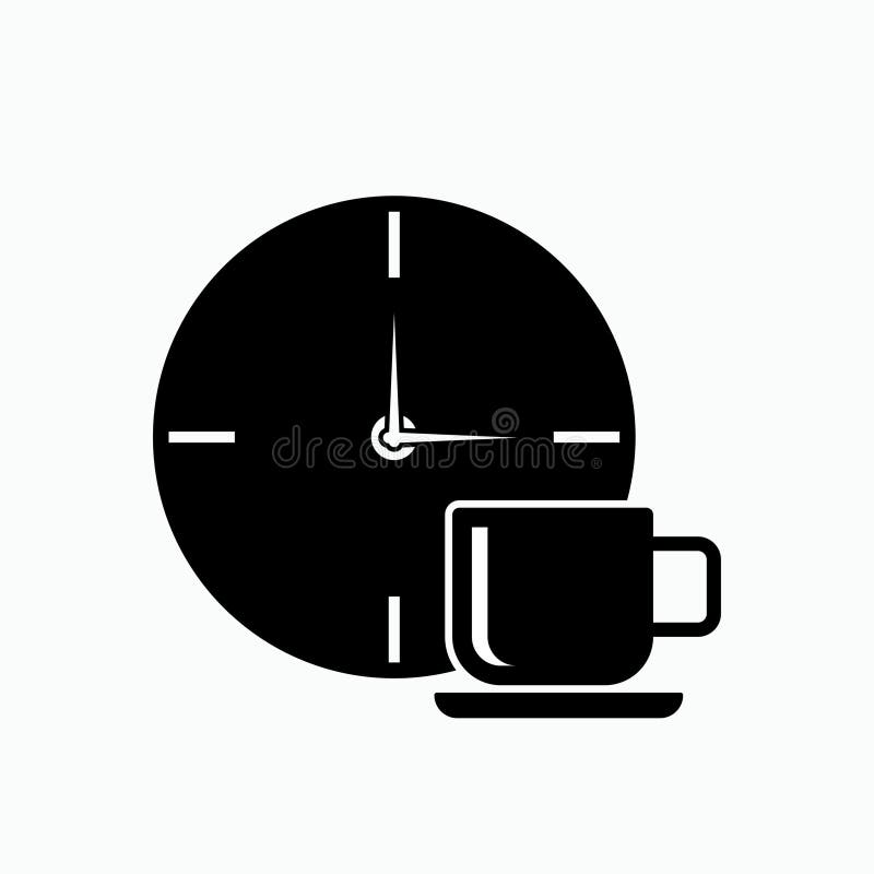 Breaktime Icon. Relax Symbol - Vector. Stock Illustration ...