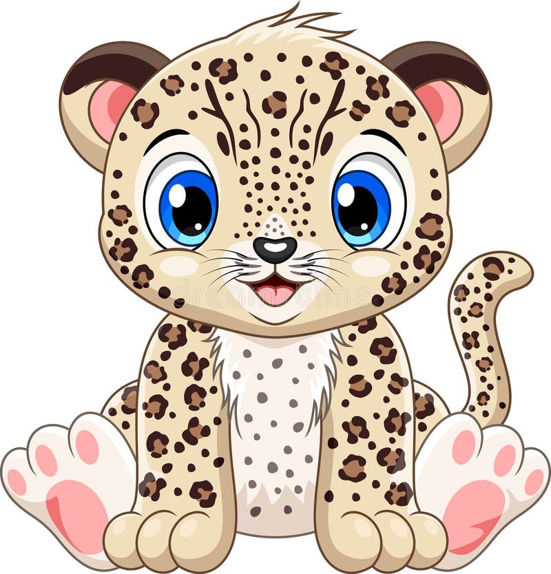 Cartoon Leopard Sitting Stock Illustrations – 771 Cartoon Leopard ...