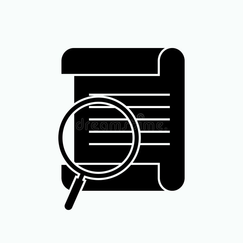 Document Verification Icon. Audit or Checking. Stock Illustration ...