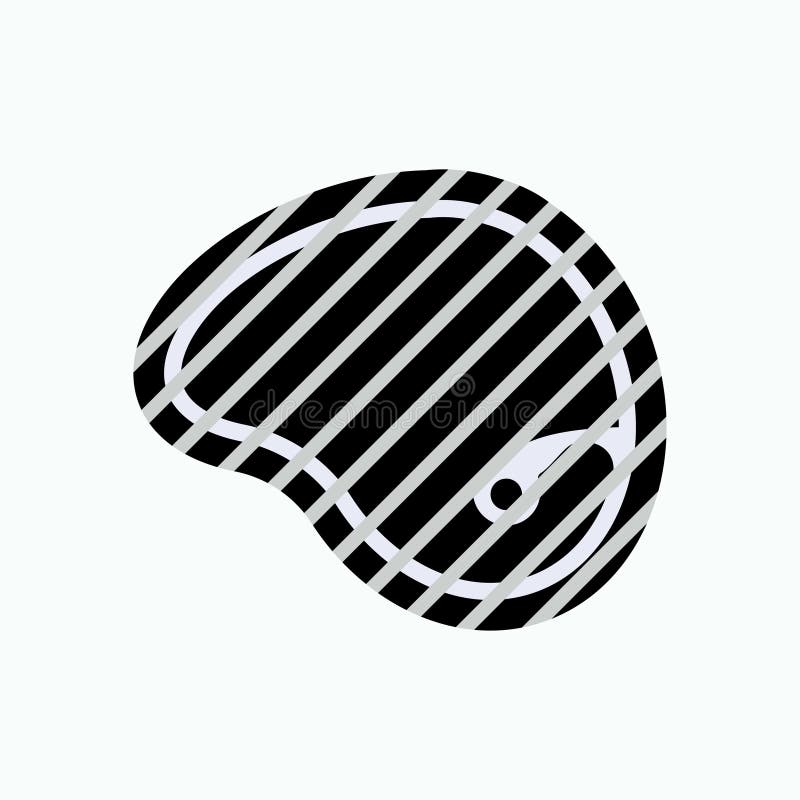 Grilled Meat Icon. BBQ, Barbecue. Applied As a Trendy Symbol for Design ...