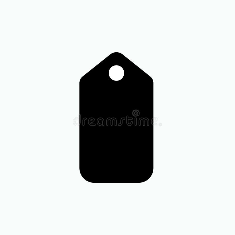 Label Icon. Branding Symbol - Vector. Presented in Glyph Style. Stock ...