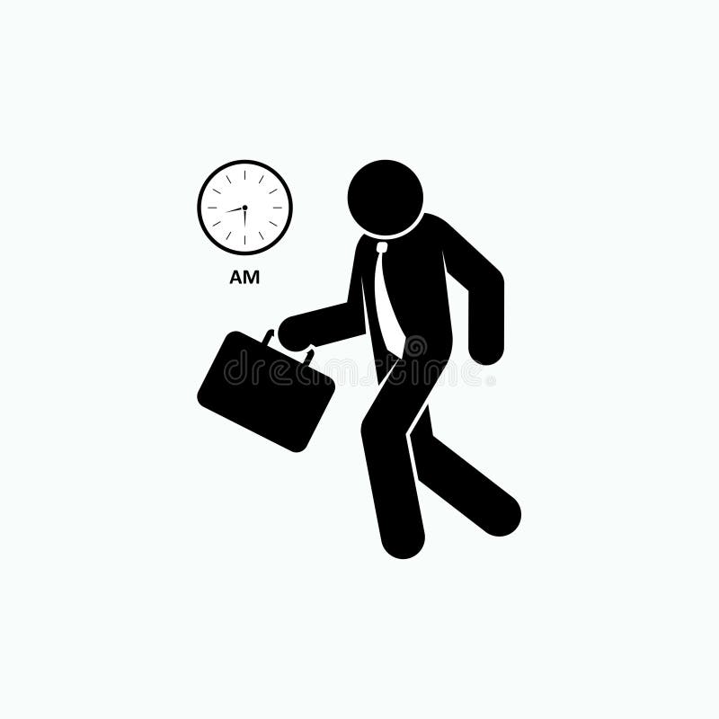 LateLate Icon. Rush Hour or Hurry Symbol - Vector. Presented within ...