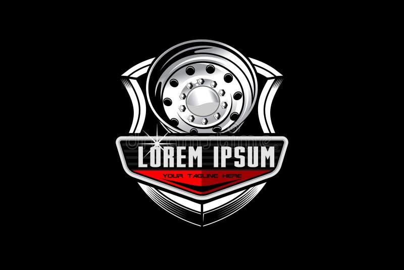 Shiny Truck Rim Vector Logo Template Stock Vector - Illustration of ...