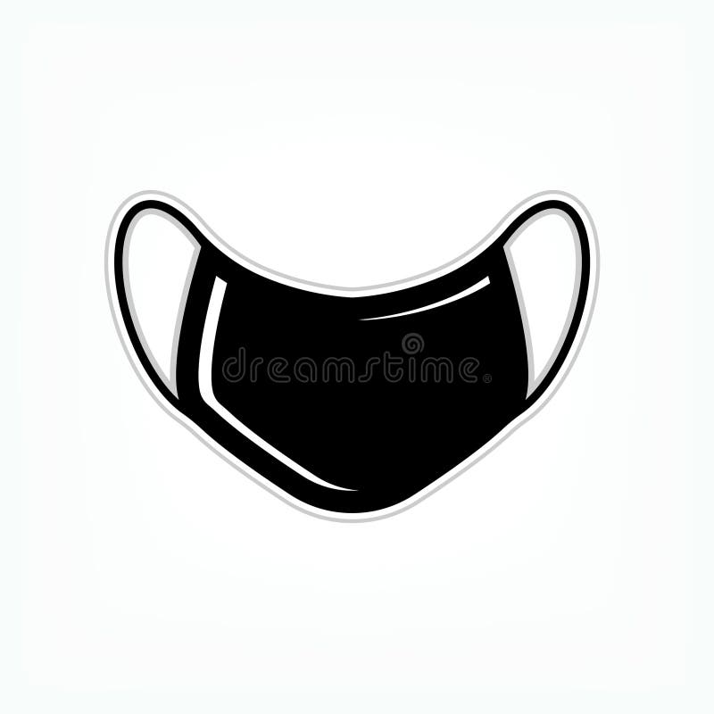 Masker Icon. Respirator Protection Element Symbol - Vector. Stock ...