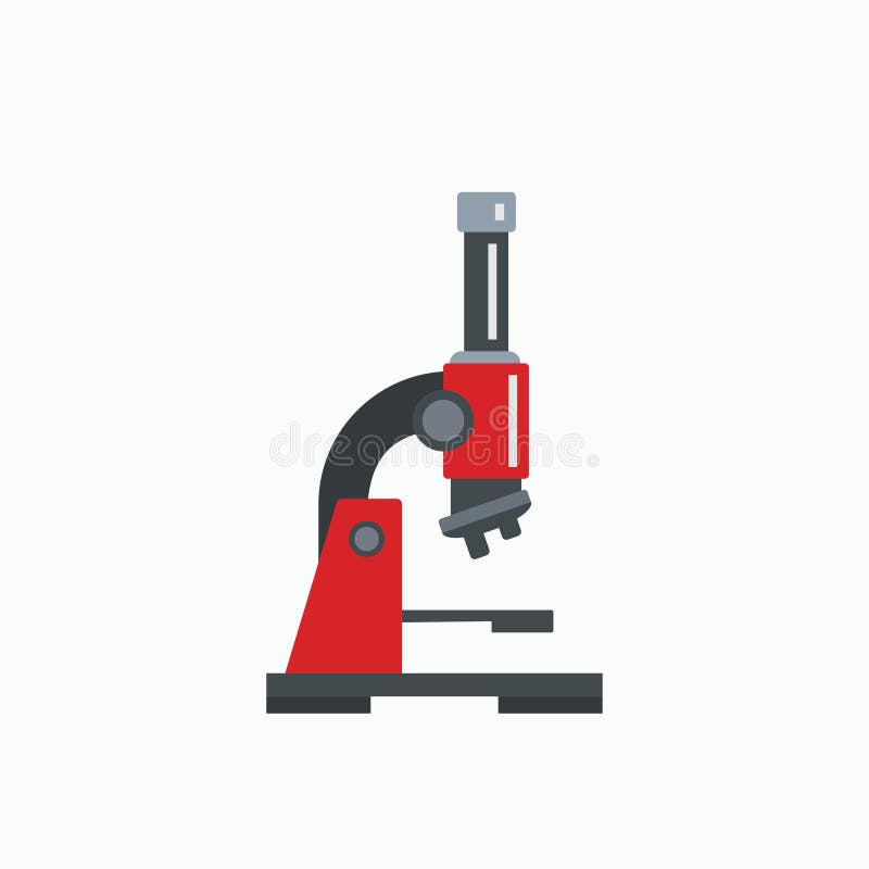 Microscope Icon.Science, Laboratory Element, Scientific Equipment ...