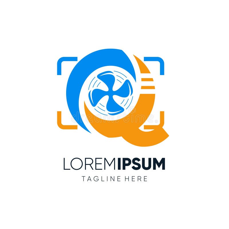 Letter C Outdoor Air Conditioner Fan Logo Design Vector Icon Graphic ...