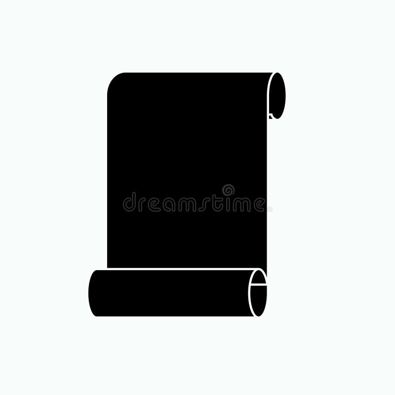 Old Paper Icon. Covenant Sign, Treaty Symbol. Document, Manuscript ...