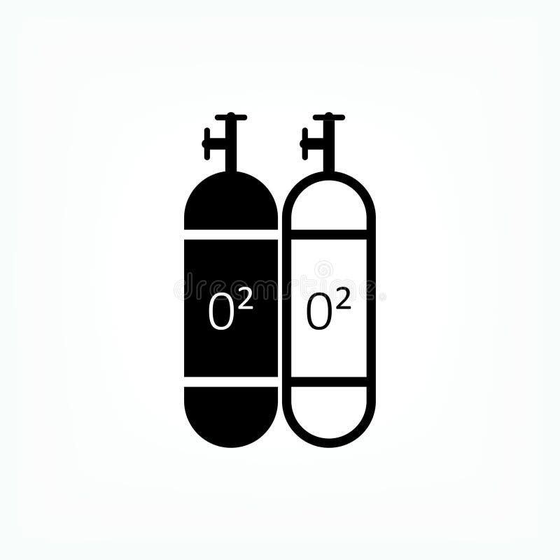 Oxygen Tube Icon. Respiratory Element Symbol - Vector. Stock ...