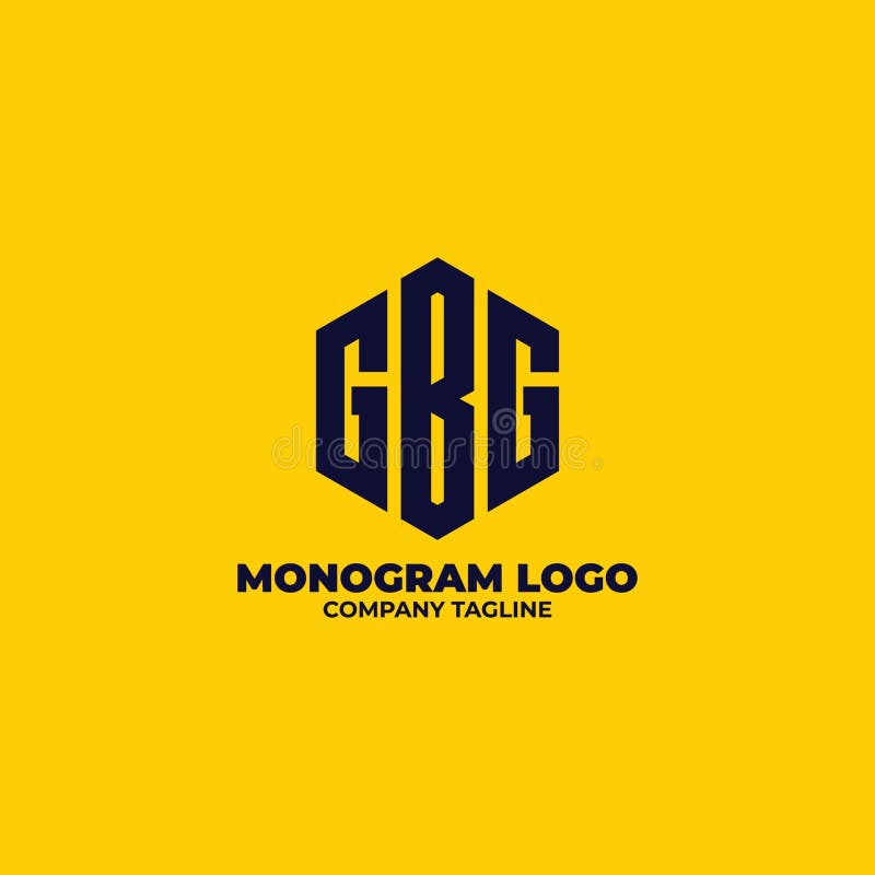 GBG Letter Logo Creative Design with Vector Graphic, Simple and Modern ...