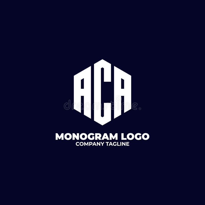ACA Letter Logo Creative Design with Vector Graphic, Simple and Modern ...